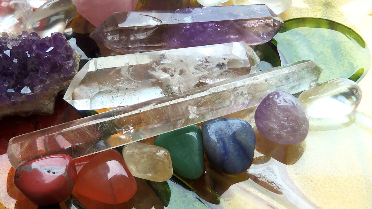 Crystal Healing Wisdom Violet Ray Radionics, Chakra Balancing, PEMF