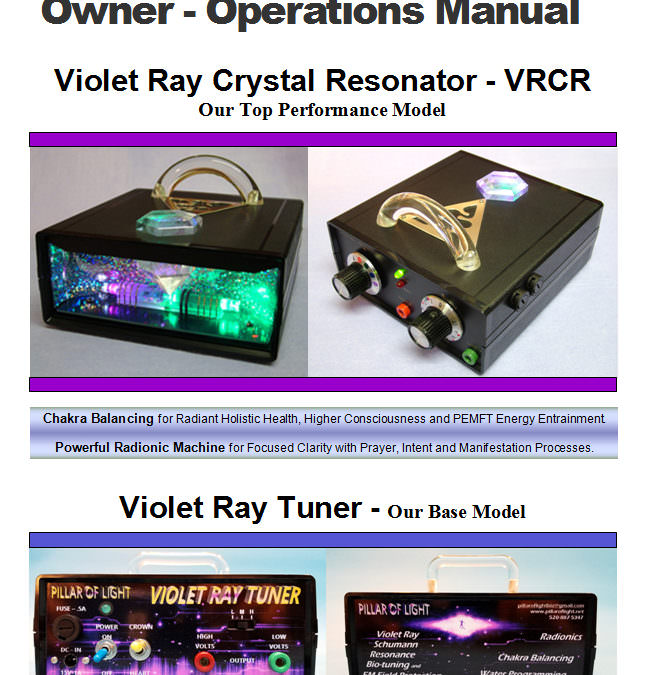 Violet Ray Programming Wand - Pillar Of Light Enterprises